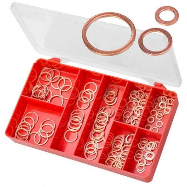 Copper Washers Grab Kit 130 Pieces